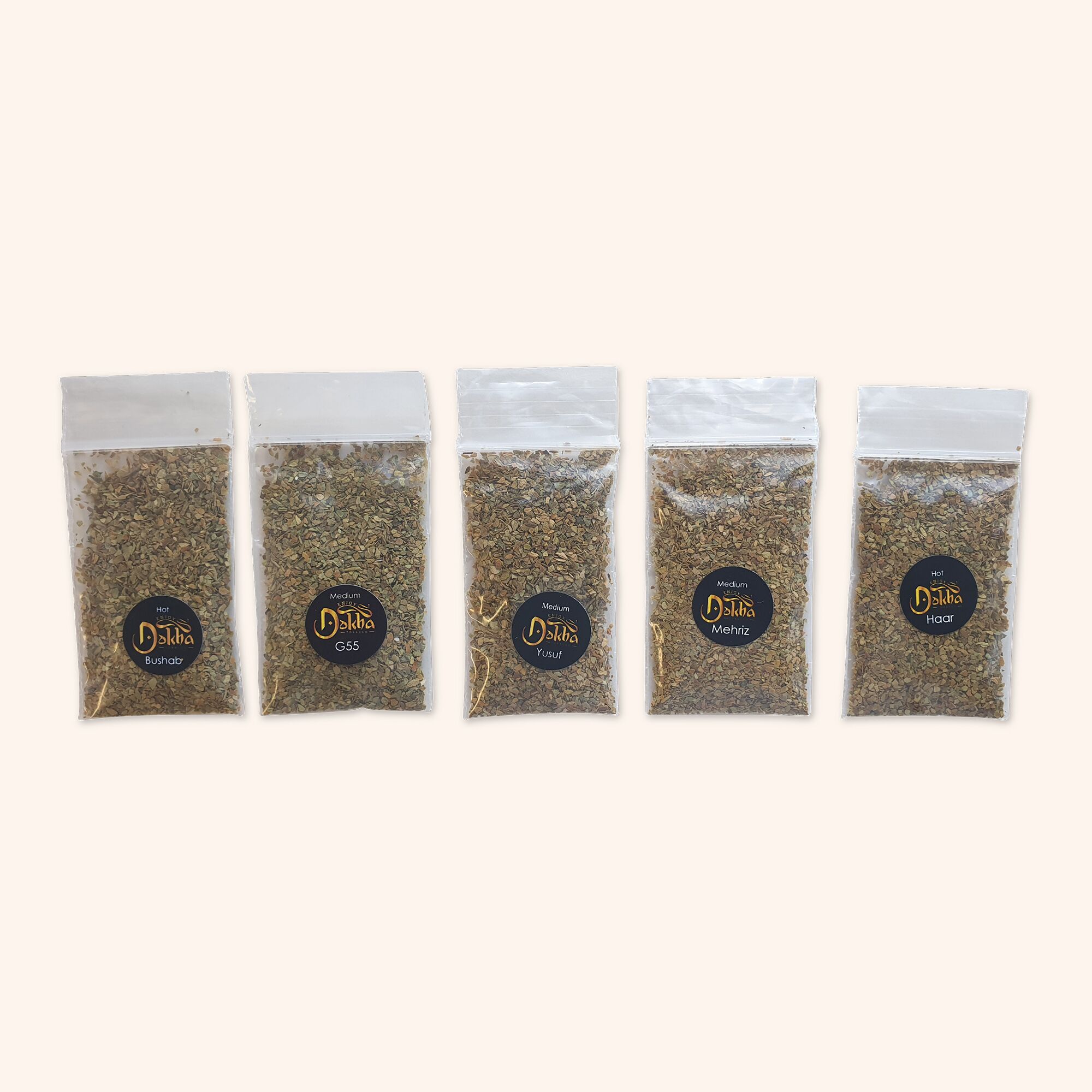 5 Sample Dokha Bags - Authentic from the UAE - Enjoy Dokha